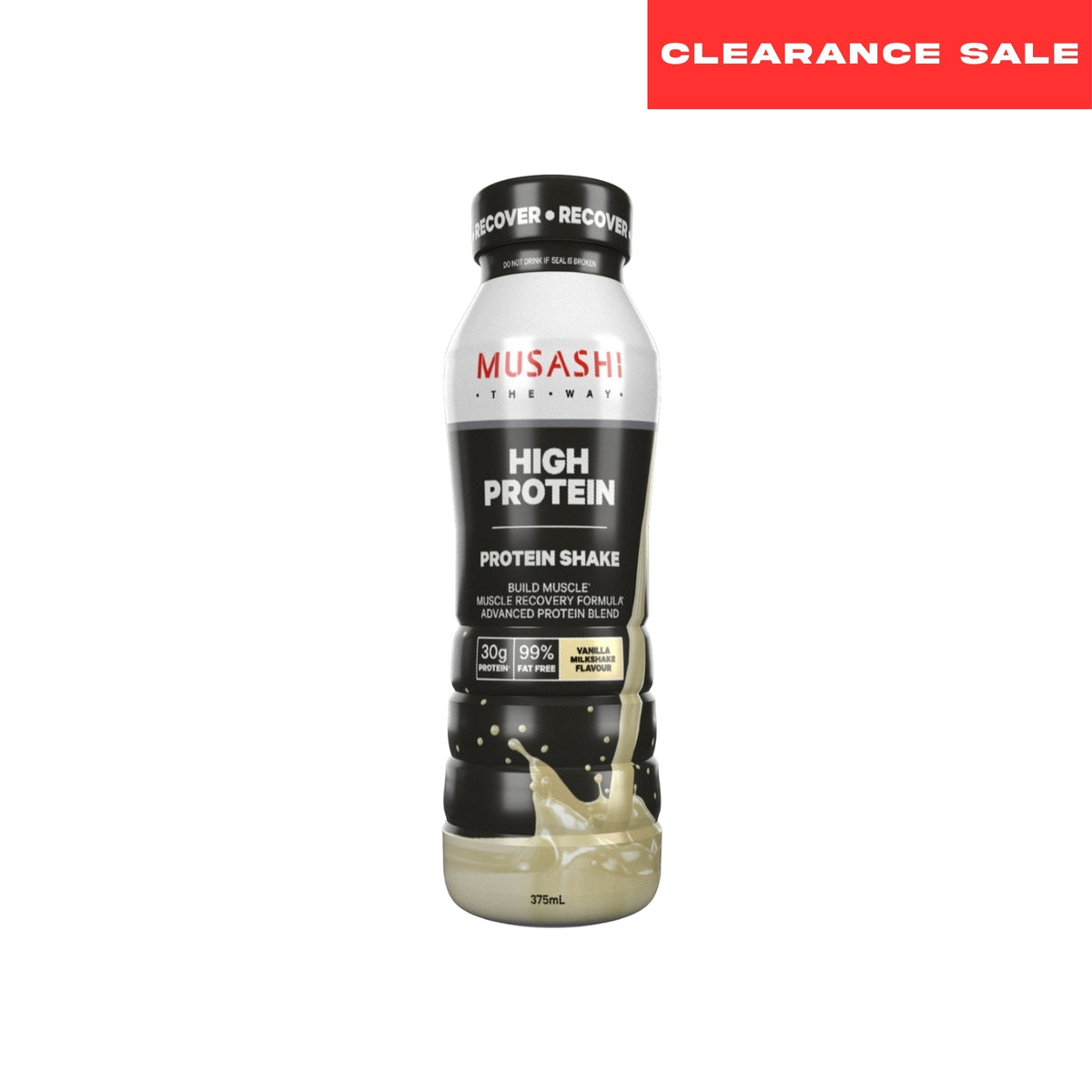MUSASHI High Protein Shake Vanilla Milkshake Flavor 375ml – Klouds