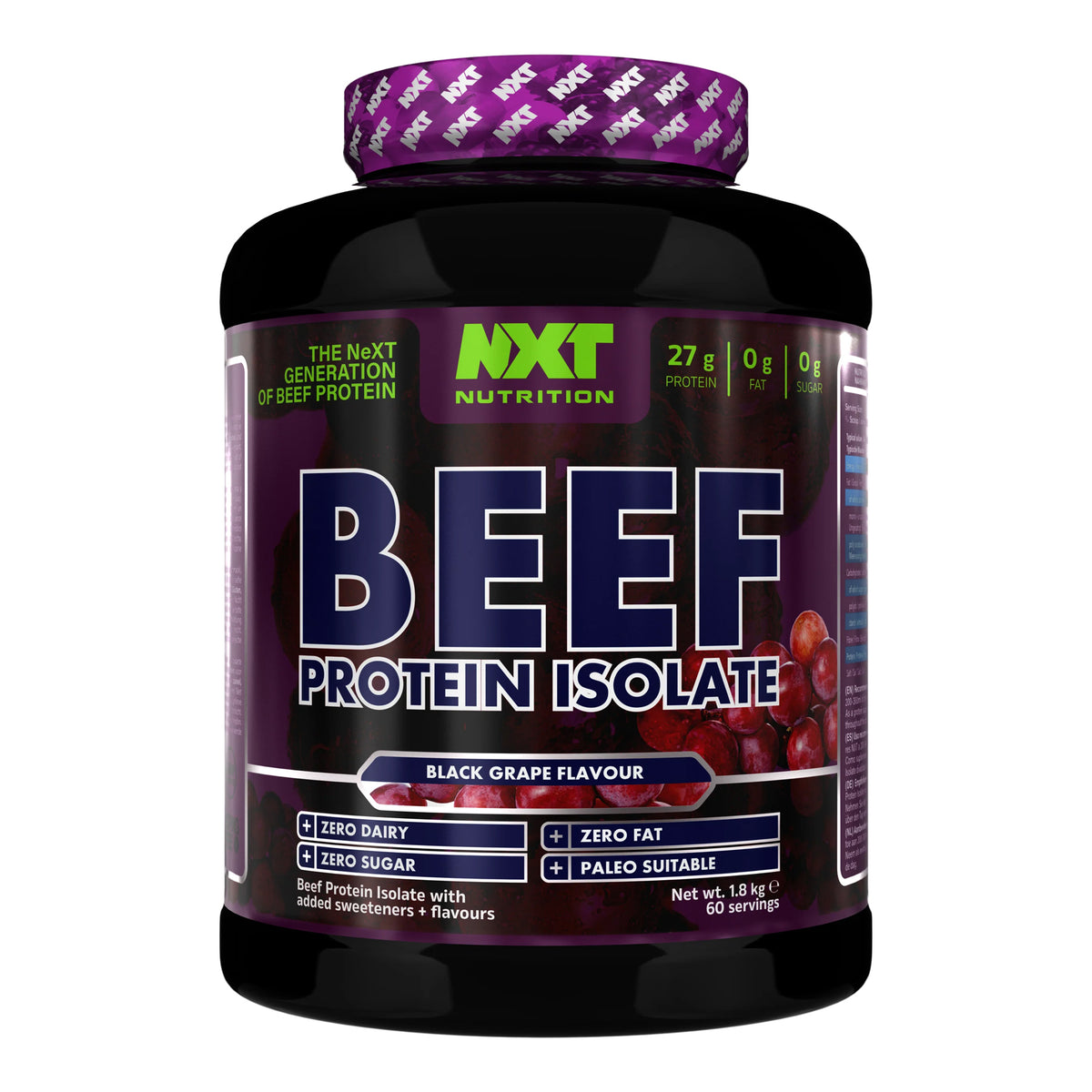 NXT Beef Protein Isolate 1.8kg 60 servings – Klouds