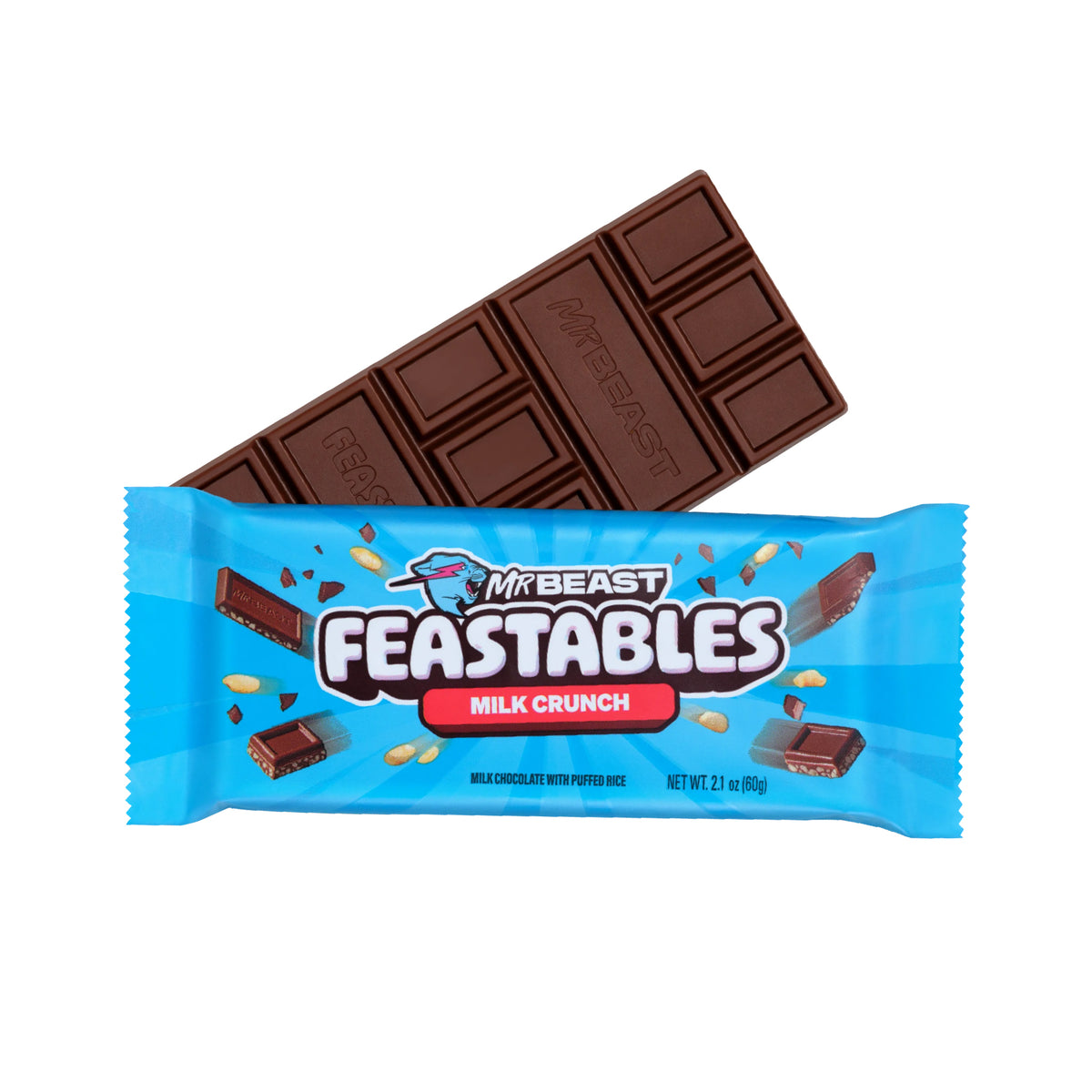 Feastables MrBeast Chocolate Bar Milk Crunch (60g) – Klouds